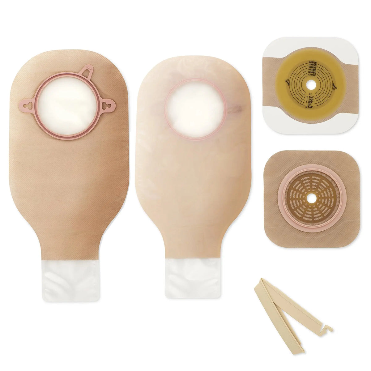 New Image™ Two-Piece Drainable Clear Ileostomy /Colostomy Kit, 12 Inch ...