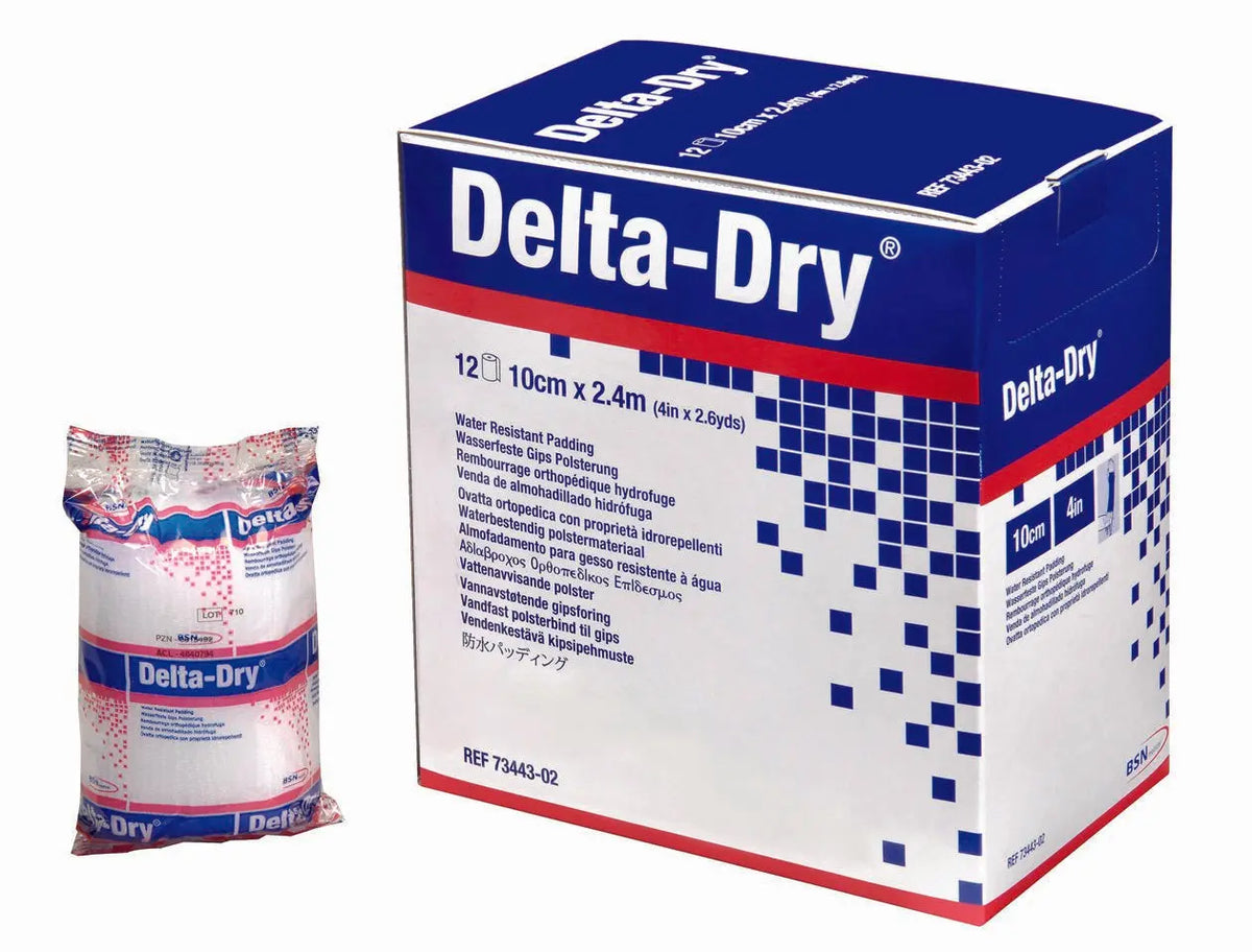 Delta-Dry® White Synthetic Water Resistant Cast Padding, 3 Inch x 2.6 ...