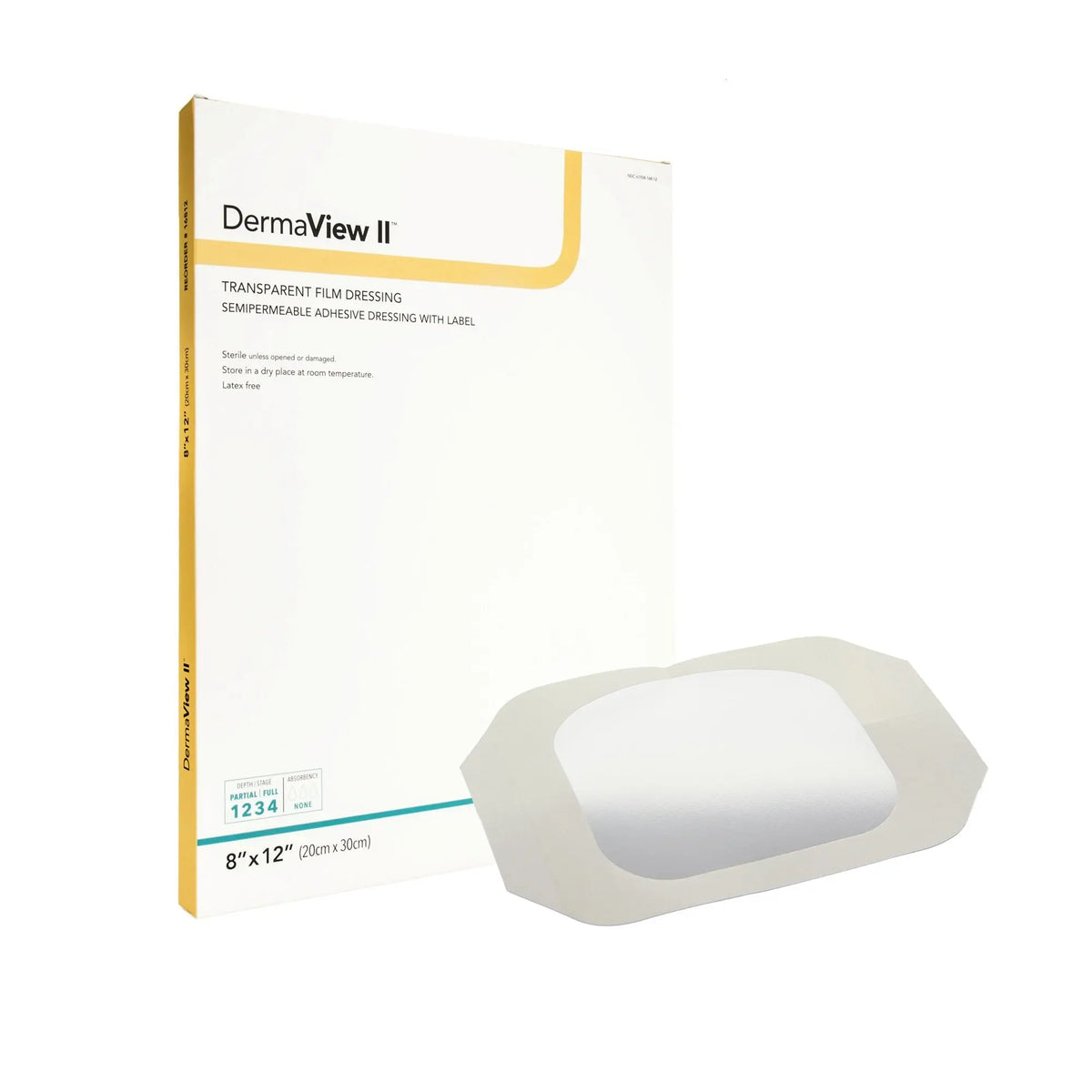 Transparent Film Dressing DermaView II™ 8 X 1... | getMovility