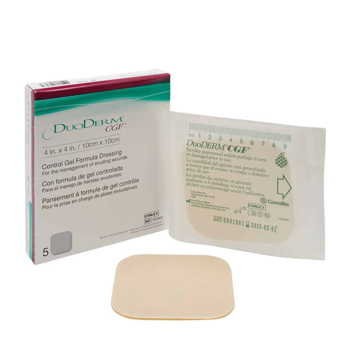 Hydrocolloid Dressing DuoDERM® CGF® Foam Back... | getMovility