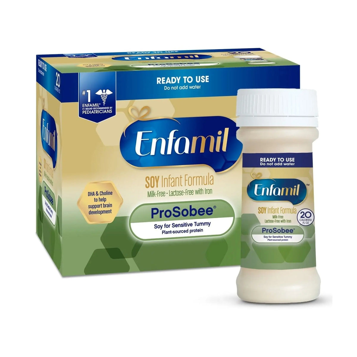 Enfamil® ProSobee® Infant Formula, 2 oz. Ready to Use Nursette Bottle ...