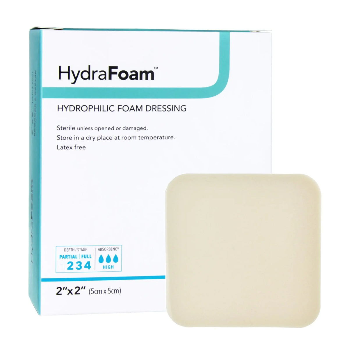 Foam Dressing HydraFoam™ 2 X 2 Inch Without B... | getMovility