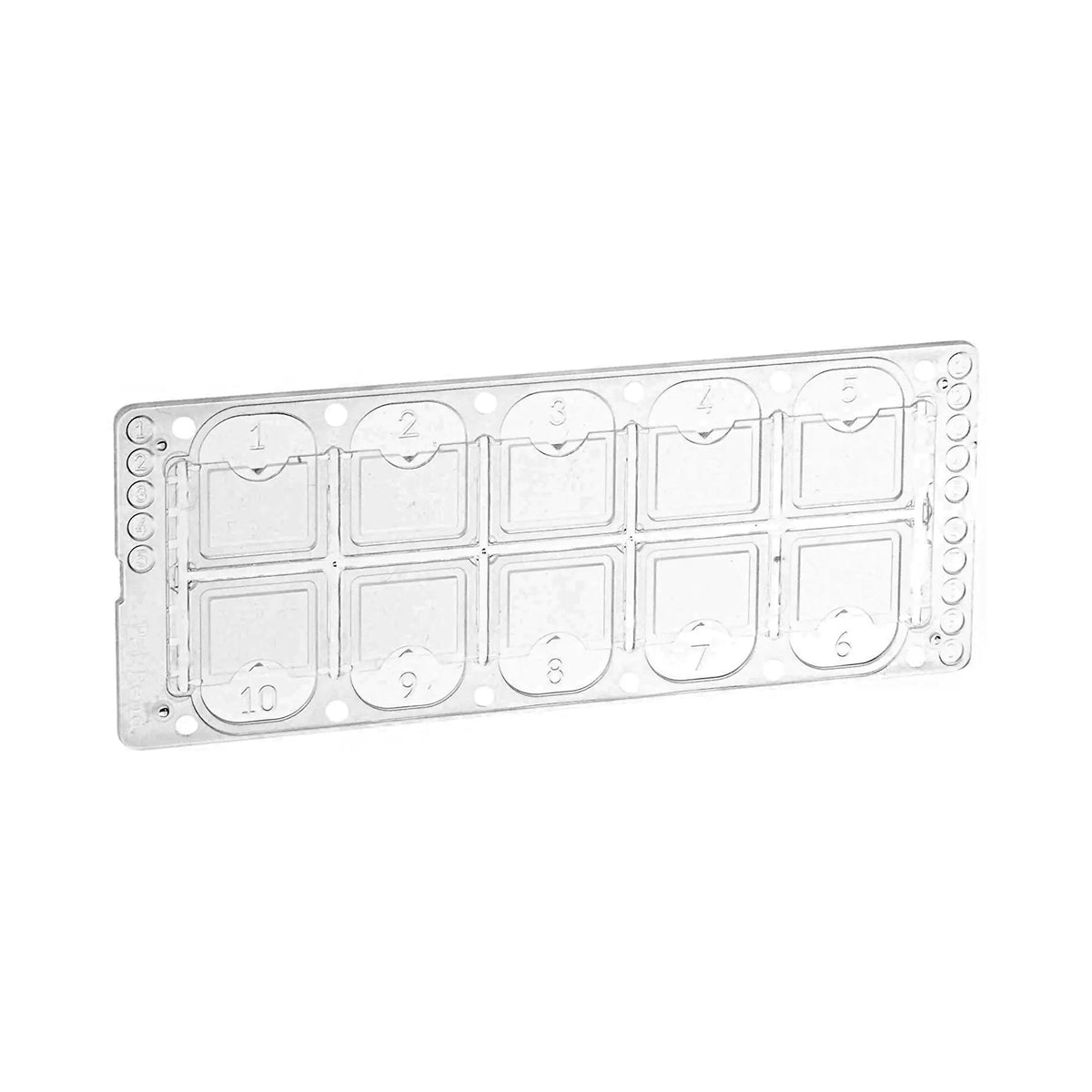 McKesson Acrylic Microscope Precision Cell Slide, 10-Chamber ...