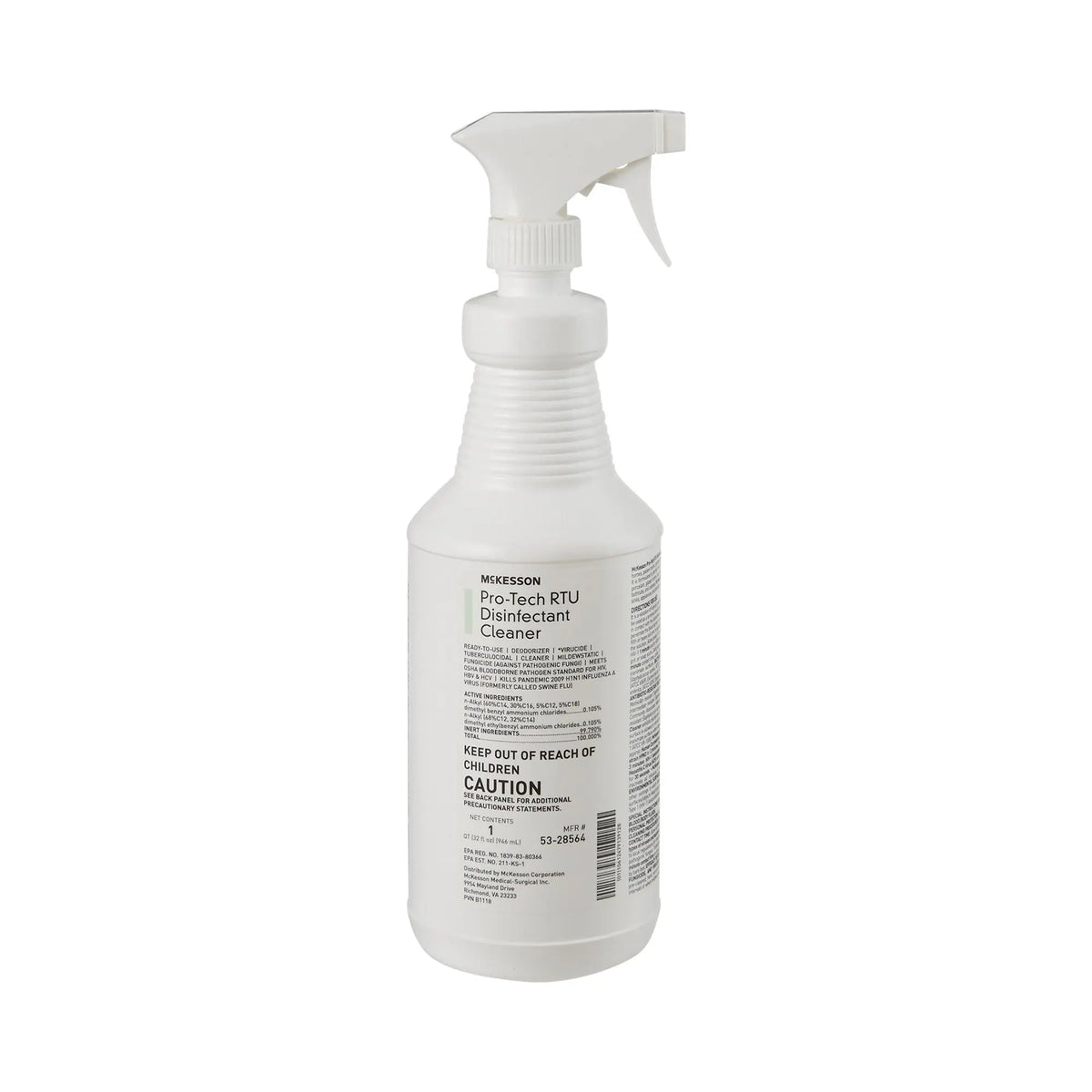 McKesson Pro-Tech Surface Disinfectant Cleaner Alcohol-Based Liquid ...