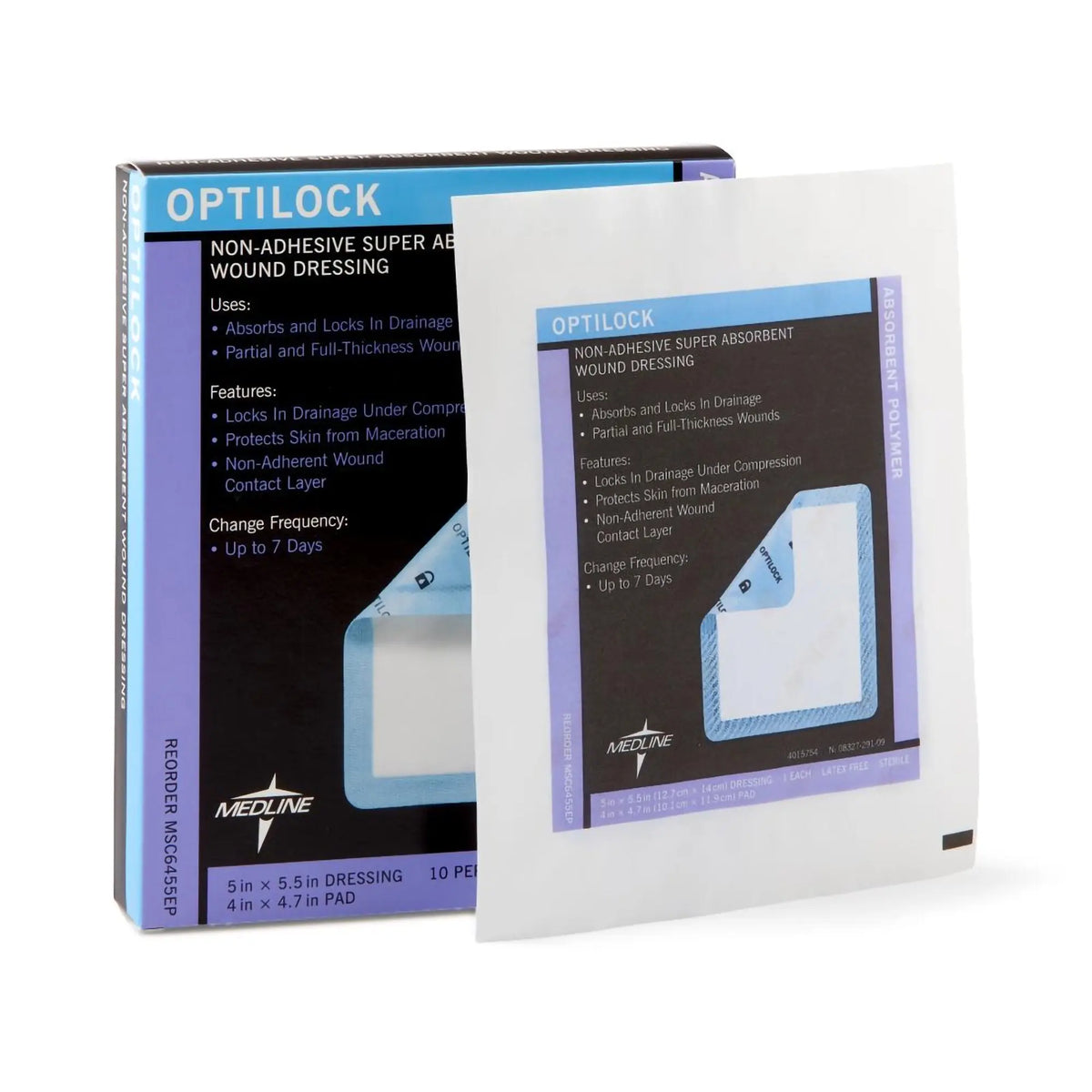 Super Absorbent Dressing OptiLock® 5 X 5-1/2 ... | getMovility